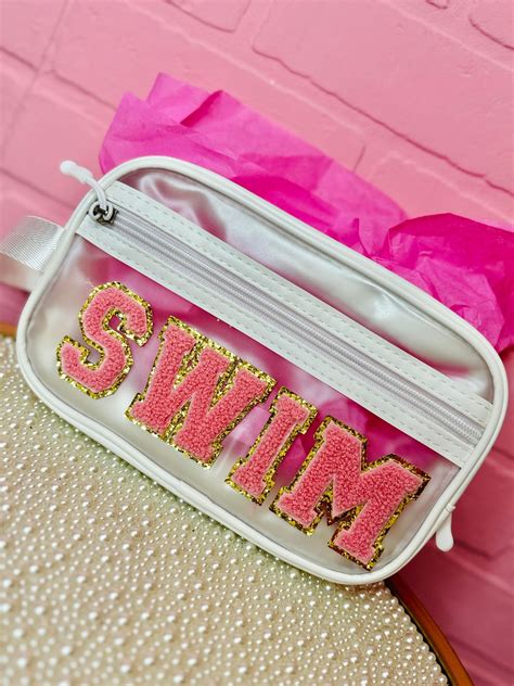 Swim Chenille Clear Bag Shop The Pug
