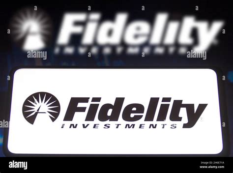 In This Photo Illustration A Fidelity Investments Logo Seen Displayed
