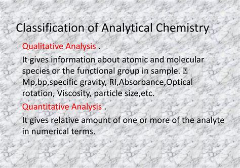 Qualitative And Quantitative Chemical Analysis Pptx