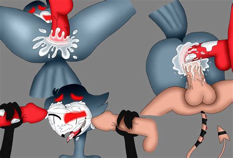 Rule 34 Anthro Blitzo Helluva Boss Dicks Touching Gay Helluva Boss Monster Stolas Helluva