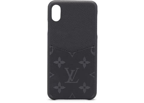 Louis Vuitton Iphone Case Monogram Eclipse Xs Max Black In Coated