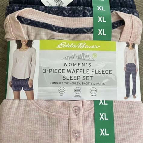 Eddie Bauer Intimates And Sleepwear Eddie Bauer 3piece Waffle Fleece