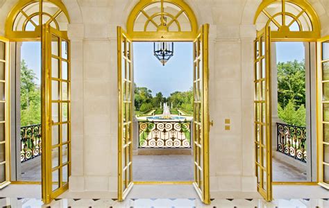 Villa Exterior Arch Double Floor To Ceiling Glass Door Design