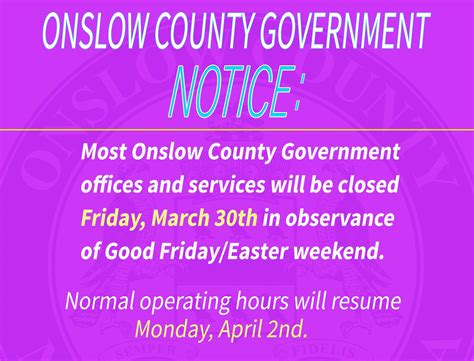 Onslow County Government Facebook