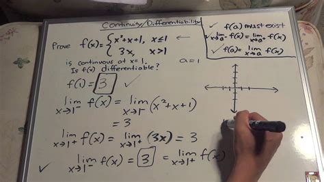 Calculus How To Find Continuity And Differentiability Youtube
