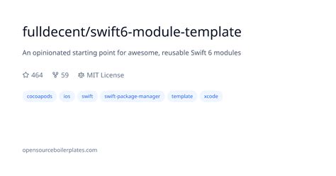 Fulldecentswift6 Module Template