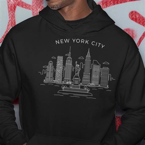 New York City Skyline Ny Vintage New York City Nyc Hoodie Mazezy