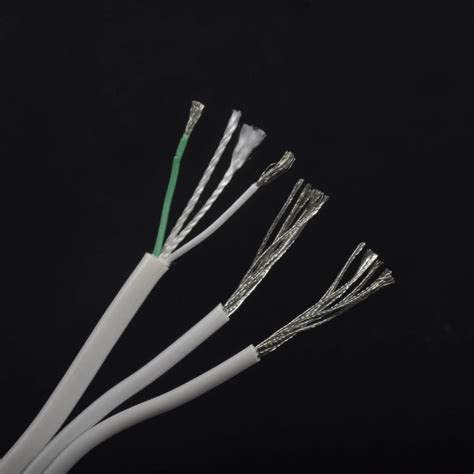 4 Core Flat Cable 20 Awg High Voltage Wire 26 Awg Signal Pvc