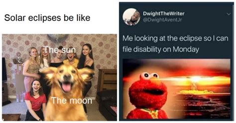 20 Solar Eclipse Memes That Are Out Of This World When The Sun Takes A Break