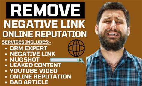 Remove Negative Link Mugshot Leaked Orm Takedown Negative Links