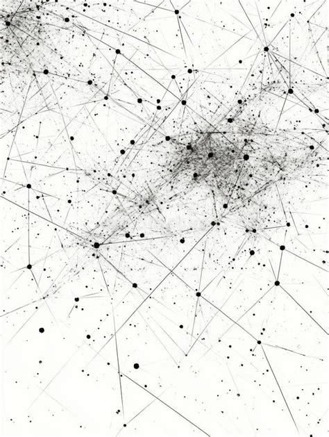 Abstract Representation Of Interconnected Points And Lines Creating A