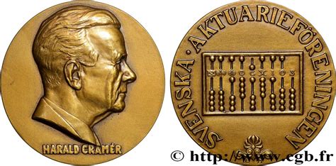 SuÈde Médaille Harald Cramer Fme 883517 Médailles