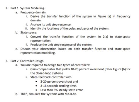 Solved Part System Modelling A Frequency Domain I Chegg