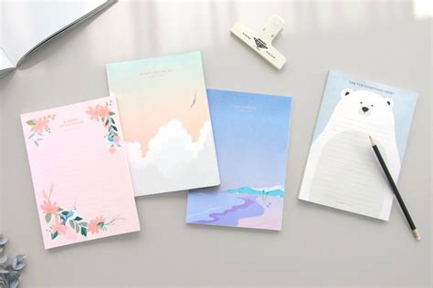 CUTE NOTEPAD Colorful Memo Memopad Notepad Christmas Etsy