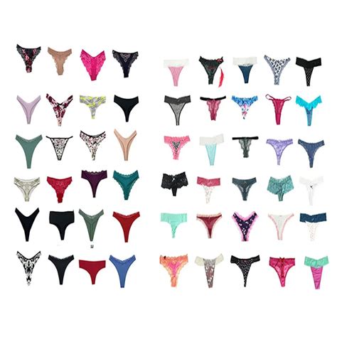 1020pcs Women Thongs Set Random Variety Of Thongs And G String Women