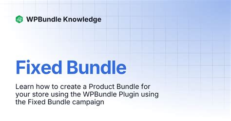 Fixed Bundle Wpbundle Knowledge