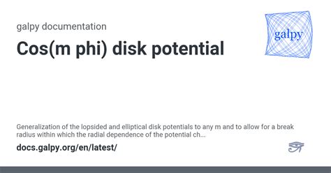 cos m phi disk potential — galpy v1 11 1 dev0 documentation
