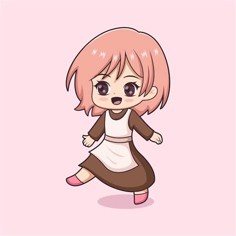 Illustration De La Conception Des Personnages De Lanime Chibi