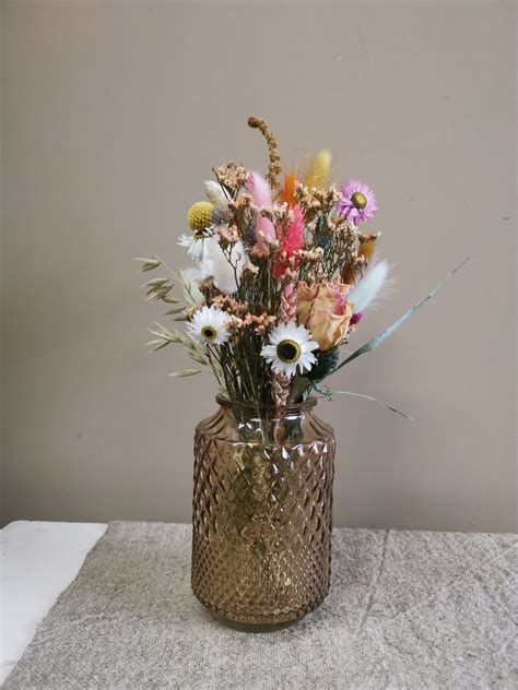 Zijde En Droogbloemen Boeket In Vaas Vera Woondecoratie And Groendecoratie Glorious Home