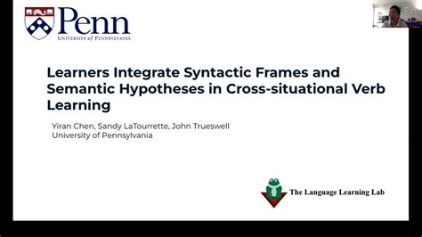 Underline Learners Integrate Syntactic Frames And Semantic Hypotheses