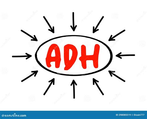 Adh Antidiuretic Hormone Nonapeptide Synthesized In The Hypothalamus Acronym Text Concept