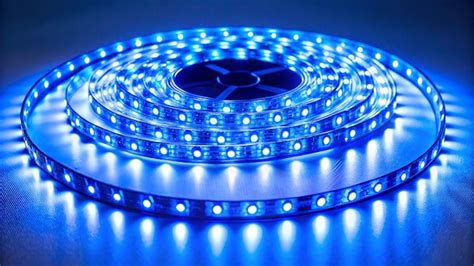 Led Strip Blue Light Roll Premium Ai Generated Image