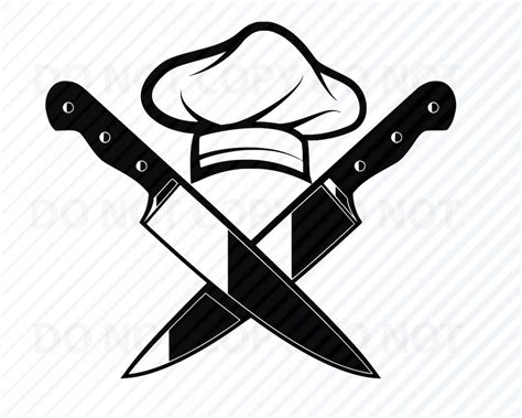 Chef Logo Svg Files Chef Silhouette Clip Art Svg Eps Etsy Finland