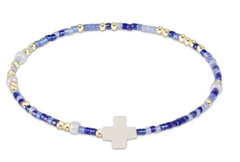 Egirl Hope Unwritten Signature Cross Bracelet Is A Smurfs Butt Blue