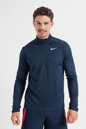 Nike Блуза за бягане Pacer с Dri Fit и къс цип Тъмносин Xl Emagbg