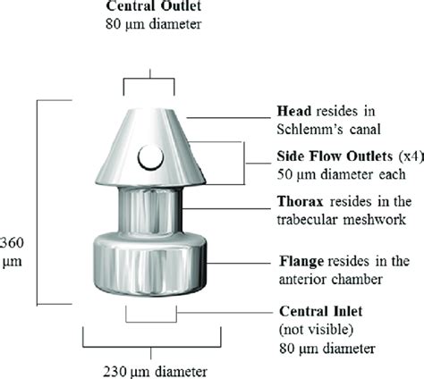 Stent Design And Dimensions Of The Istent Inject The Head Is Inserted
