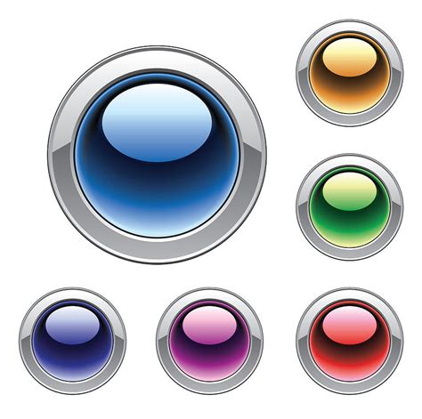 Glossy Buttons Set Vector Ai Eps Uidownload