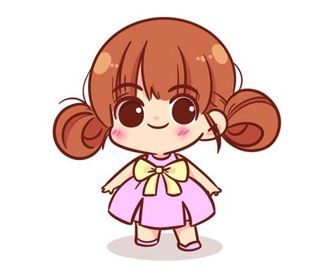 Happy Chibi Anime Girl