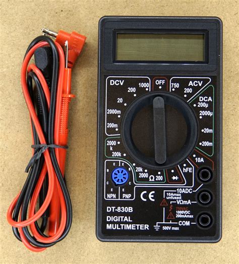 Digital Multimeter With Probes A2d Electronics