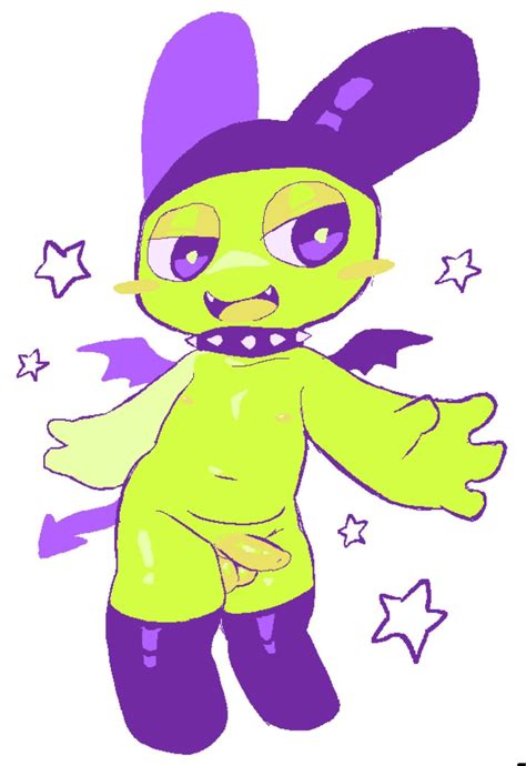 Rule 34 1boy Balls Bat Wings Black Headwear Black Legwear Collar