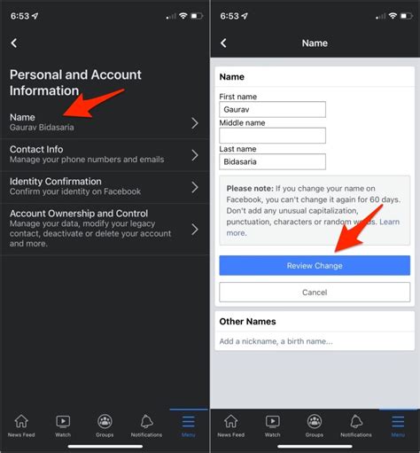 How To Change Facebook Profile Name On Web Android And IOS TechWiser