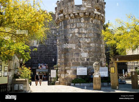 Entrance Into Bodrum Castle Of St Peter Also The Museum Of Underwater