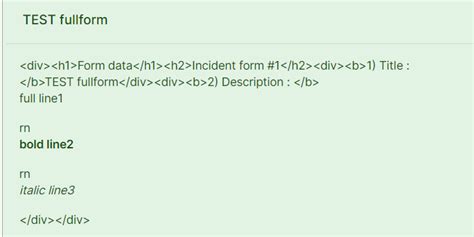 GLPI10 0 0 Rc2 HTML Tags Escaping In Textarea Issue 2631 PluginsGLPI Formcreator GitHub