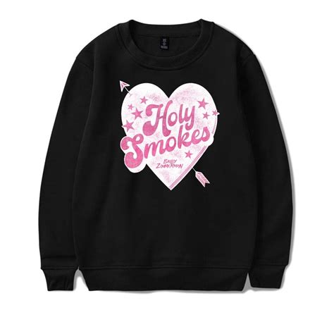 Bailey Zimmerman Merch Holy Smokes Heart Crewneck Sweatshirts Cosplay