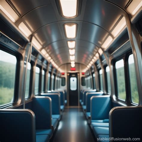 Advertising Signmetro Train Interior With Advertisements S Of Robot In