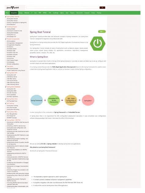 Javatpoint Spring Boot Tutorial 2023 08 09 02 19 21 Pdf