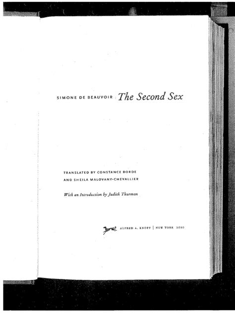 1 Beauvoir Second Sex Introduction 81954235 Pdf