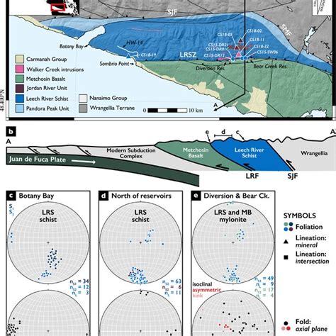Geologic Map Cross Section And Structural Data A Simplified