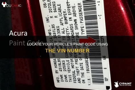 Locate Your Vehicles Paint Code Using The Vin Number Cypaint
