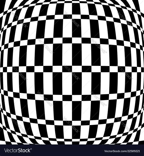Distorted Chequered Checkered Pattern Royalty Free Vector