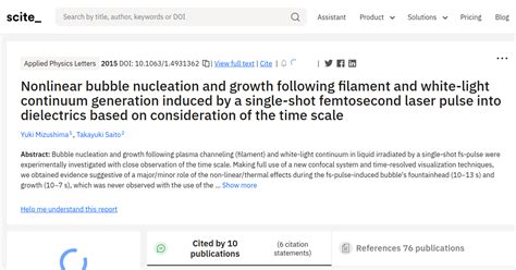Nonlinear Bubble Nucleation And Growth Following Filament And White