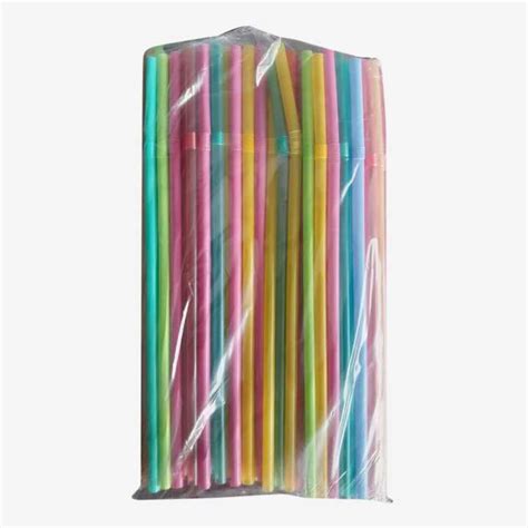 Plastic Lassi Pipe Straw Per Packet Np