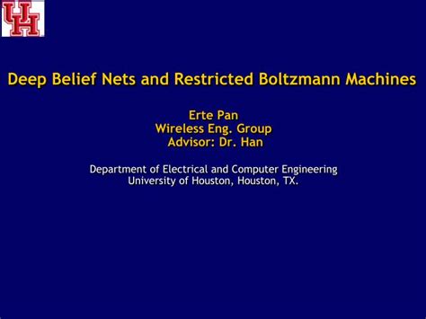 Ppt Deep Belief Nets And Restricted Boltzmann Machines Powerpoint Presentation Id 6667623