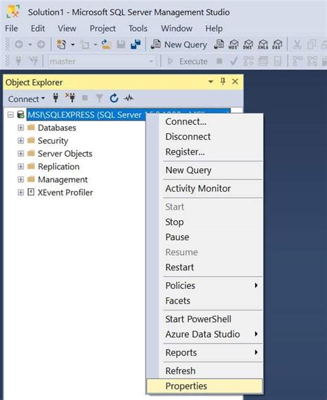 How To Get Connection String In Sql Server Management Studio Sql