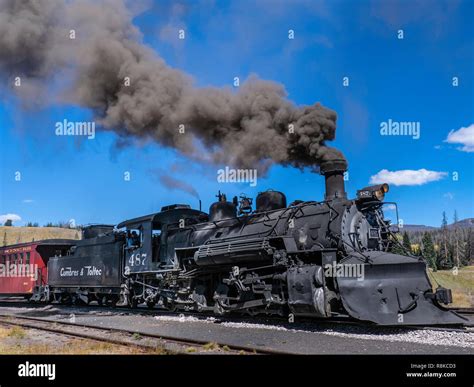 Locomotive Departs Cumbres Pass Cumbres And Toltec Scenic Railroad