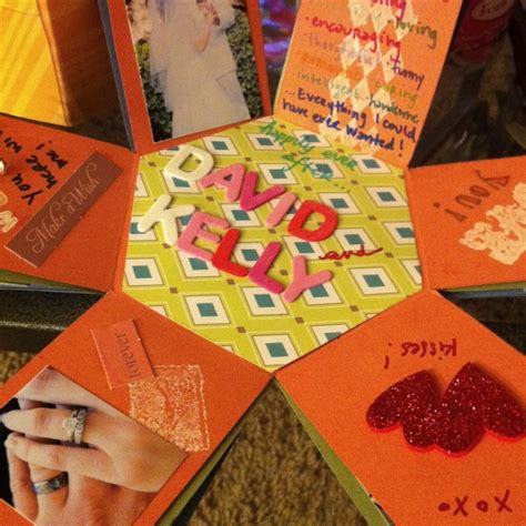 Hexagon Explosion Box Complete Explosion Box Stamped Cards Paper